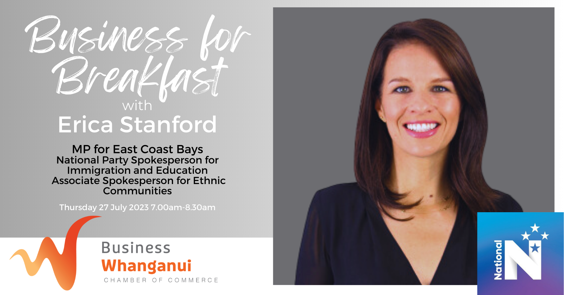 Business for Breakfast with Erica Stanford MP - Business Whanganui ...